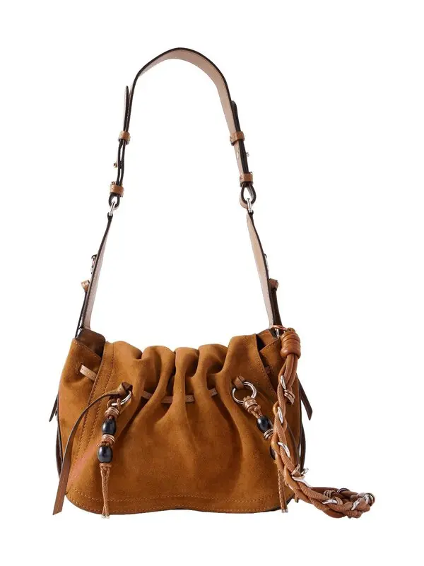Isabel Marant Bolton Tasseled Shoulder Bag - Brown