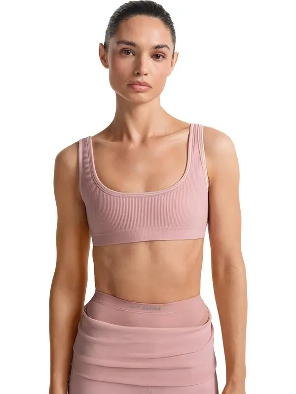 SKIMS Micro Scoop Bra Himalayan | Pink | Small | Nike Ribbed Seamless - Himalayan/ecru