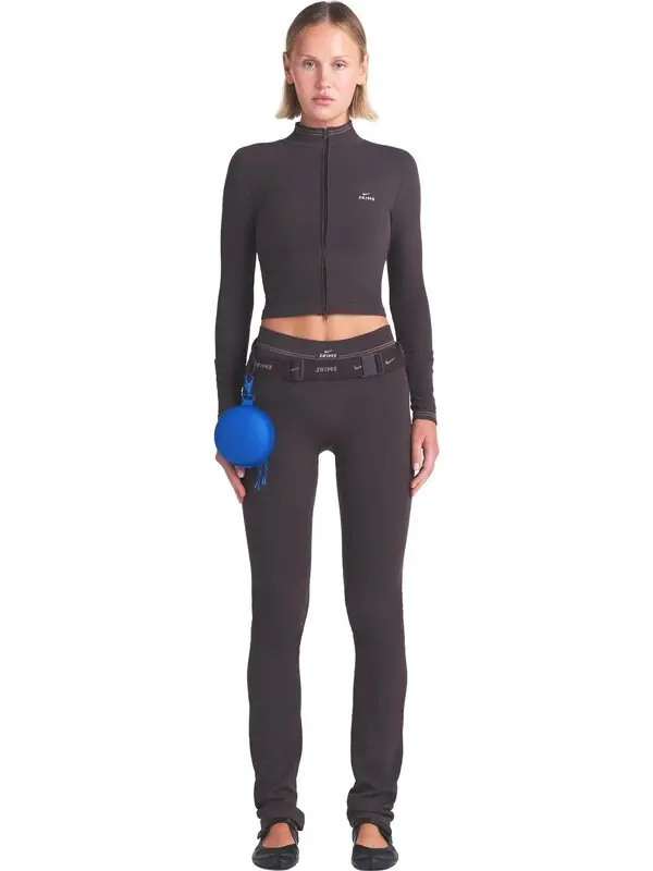 SKIMS Ribbed Seamless Zip Up Crop Jacket - Phoenix