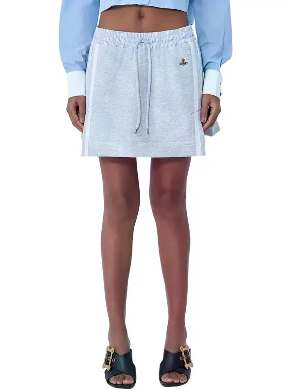 VIVIENNE WESTWOOD Side-stripes Mini Skirt - Grey