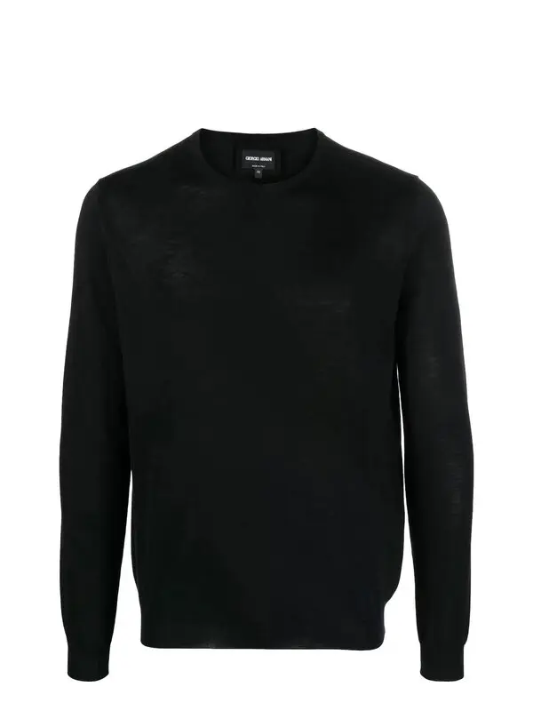 Giorgio Armani Crew-neck Sweatshirt - Black
