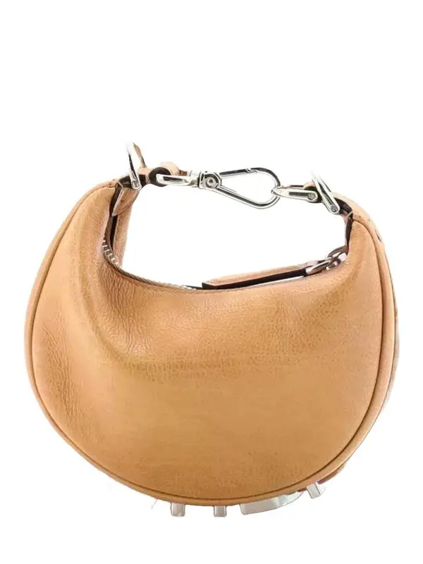 Fendi Graphy Leather Nano Bag - Neutrals