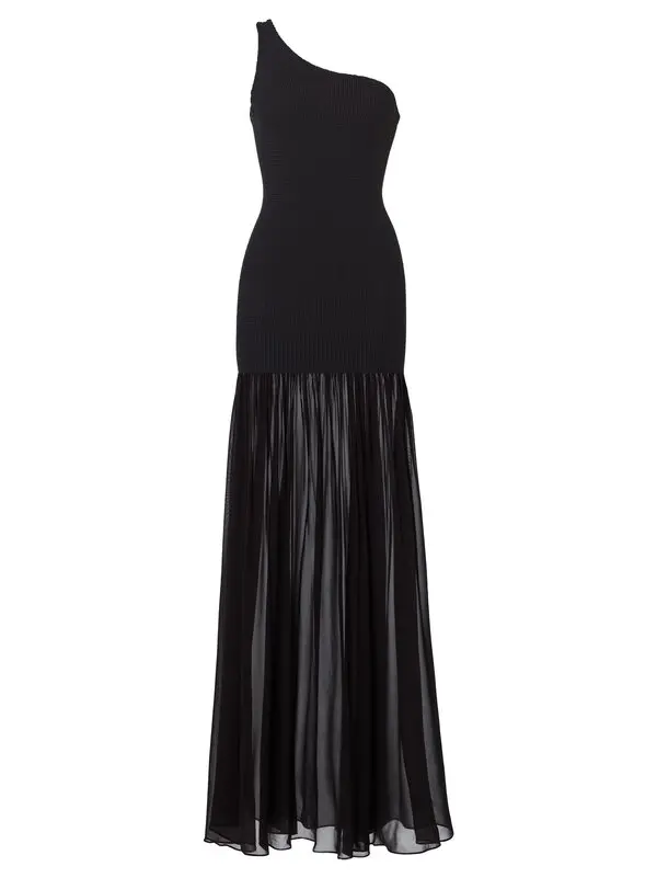 Hunza G Nancy Hybrid Dress - Black