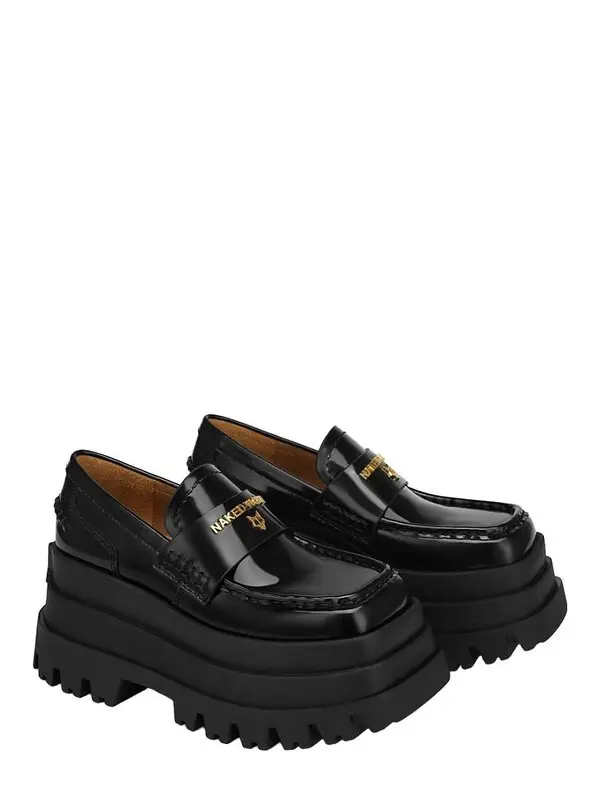 NAKED WOLFE Delusion Chunky Loafers - Black