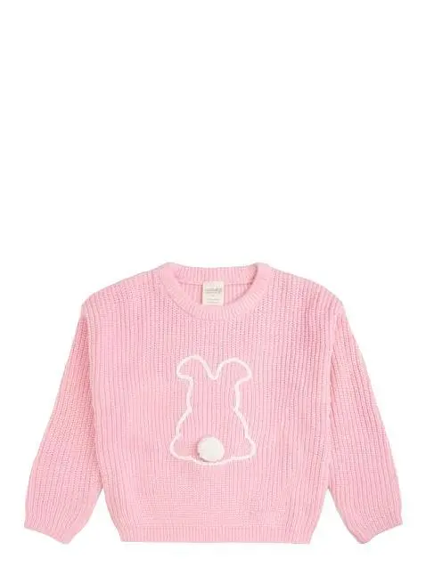 SWEET WINK Easter Bunny Knit Sweater - Pink