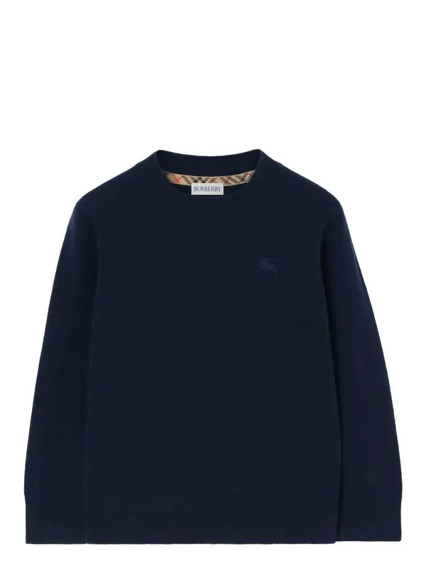 Burberry Cashmere Crew-neck Sweater - Navy