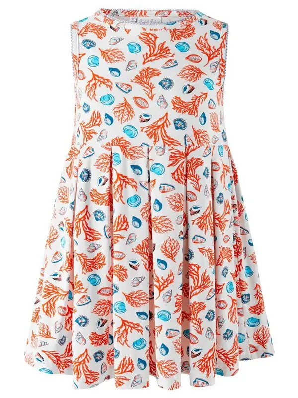 RACHEL RILEY Printed Jersey Dress - Orange