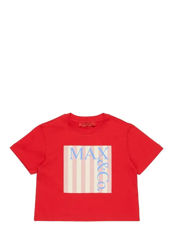 Max & Co. T-shirt With Logo - Red
