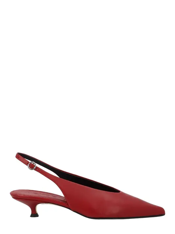 AeydĒ Slingback Kitten Heels - Red