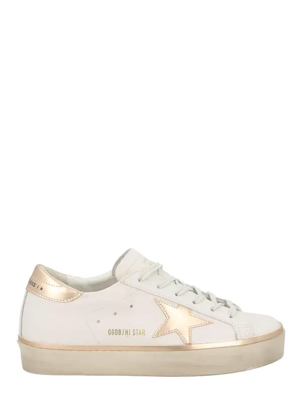 GOLDEN GOOSE Hi Star Sneakers - White