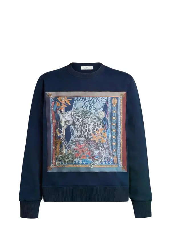 Etro Printed Sweatshirt - Blue
