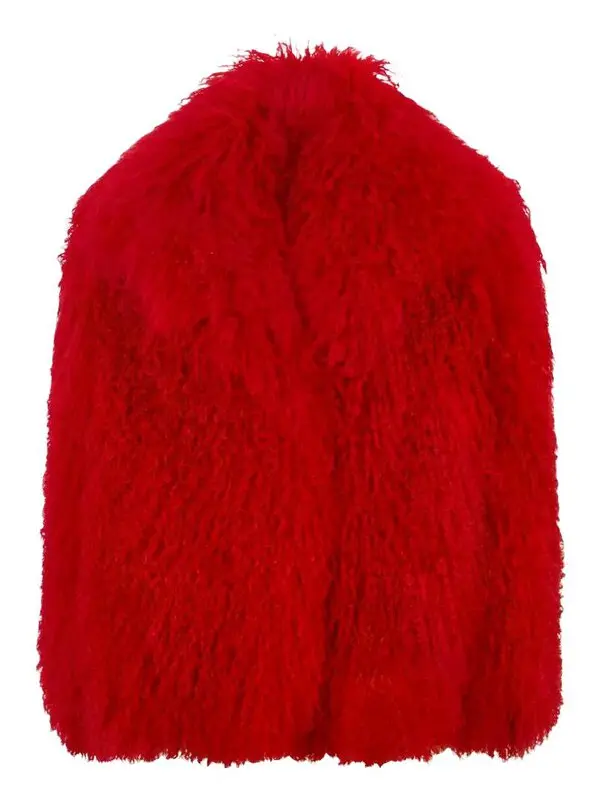 Philosophy Di Lorenzo Serafini Fur Throw - Red