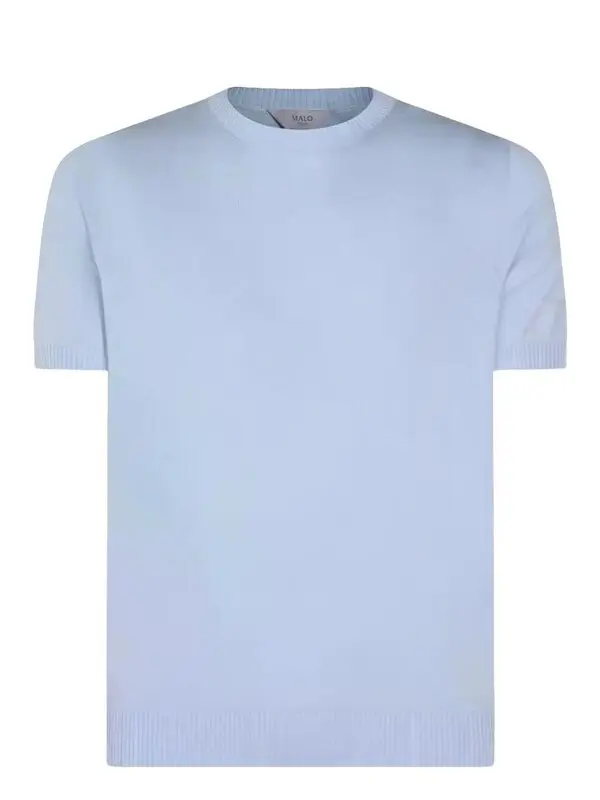 Malo Ribbed T-shirt - Blue