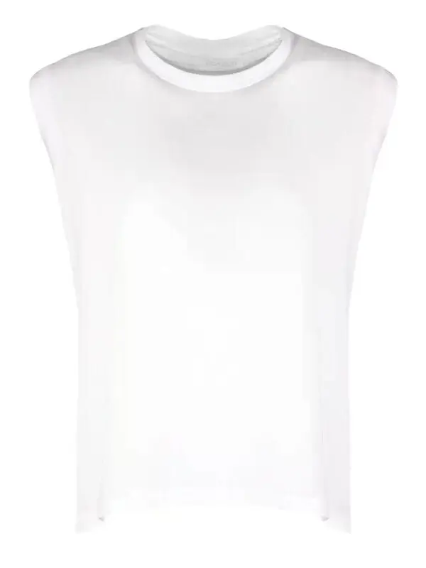 DONDUP Open-back Crew-neck T-shirt - White
