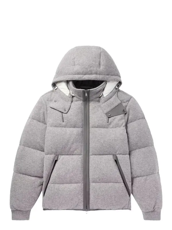 Zegna Hooded Padded Blouson - Grey