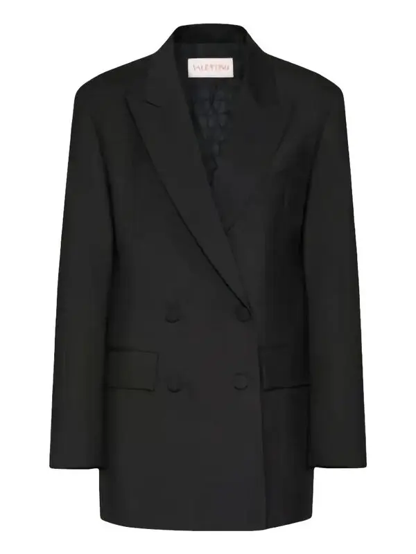 Valentino Garavani Double-breasted Coat - Black