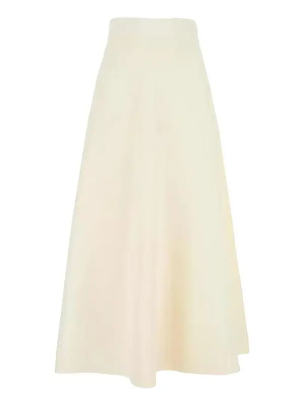 Max Mara Abbono A-line Midi Skirt - Neutrals
