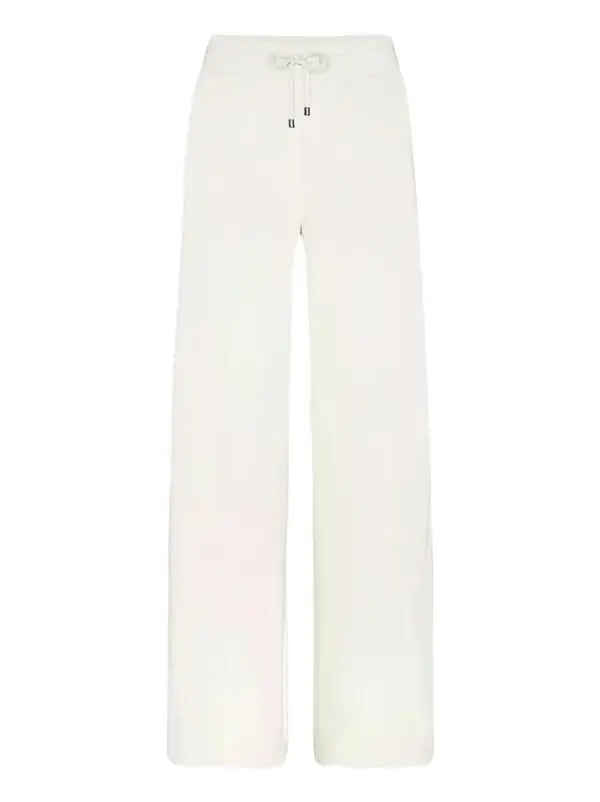 JUVIA Fleece Pleated Wide-leg Trousers - Neutrals