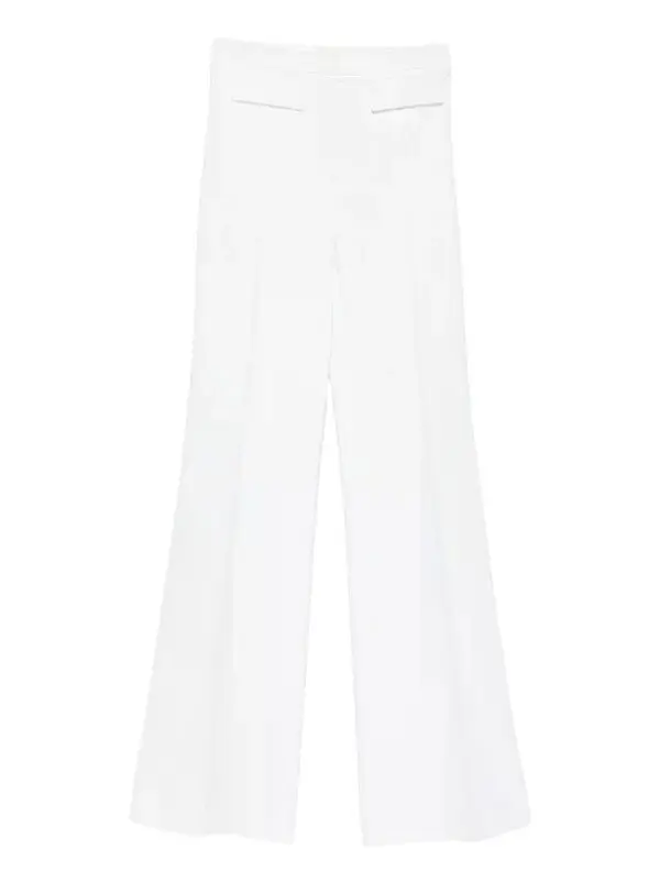 Elisabetta Franchi Flared Pocket Trousers - White