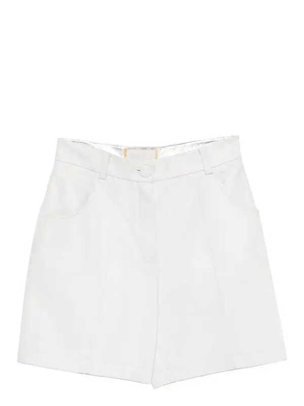 MITILIANE COUTURE Leather Shorts - White