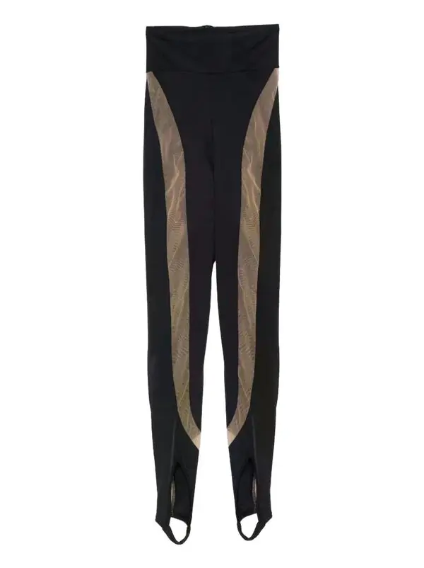 MITILIANE COUTURE Mesh Panelled Leggings - Black
