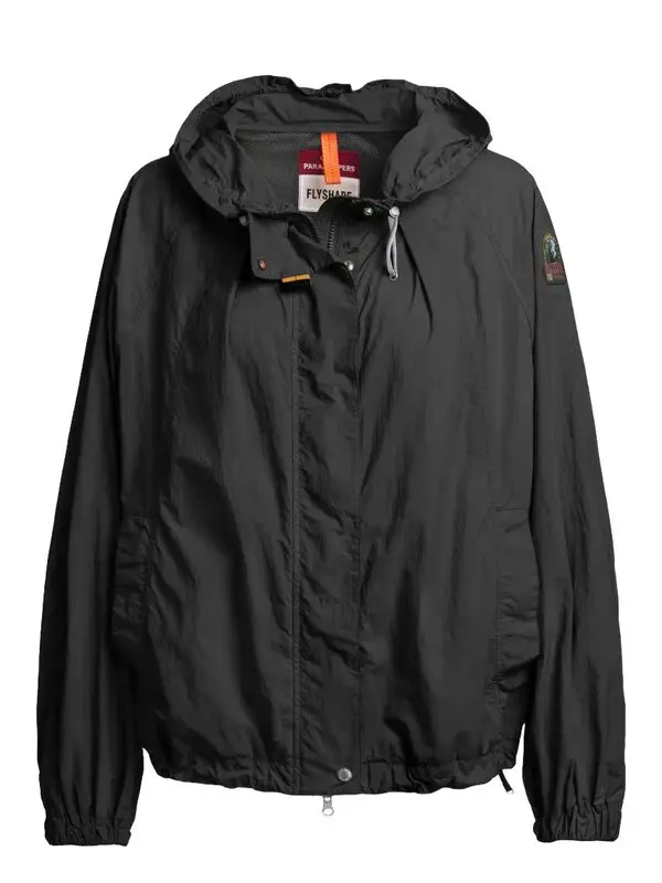PARAJUMPERS Logo-patch Hooded Jacket - Black