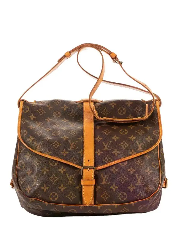 LOUIS VUITTON 35 Saumur Shoulder Bag - Brown