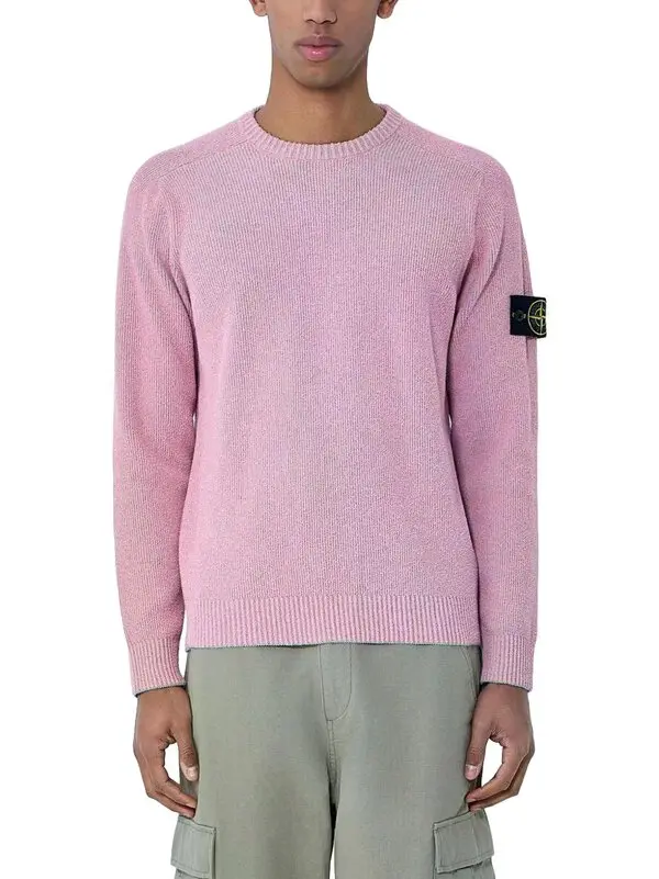 Stone Island Ribbed Fine-knit Sweater - Pink