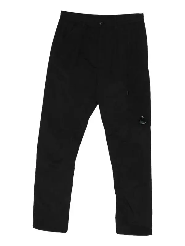C.P. COMPANY Logo Patch Trousers - Black