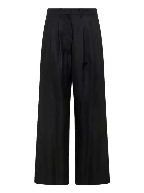 PT TORINO Pleated Trousers - Black