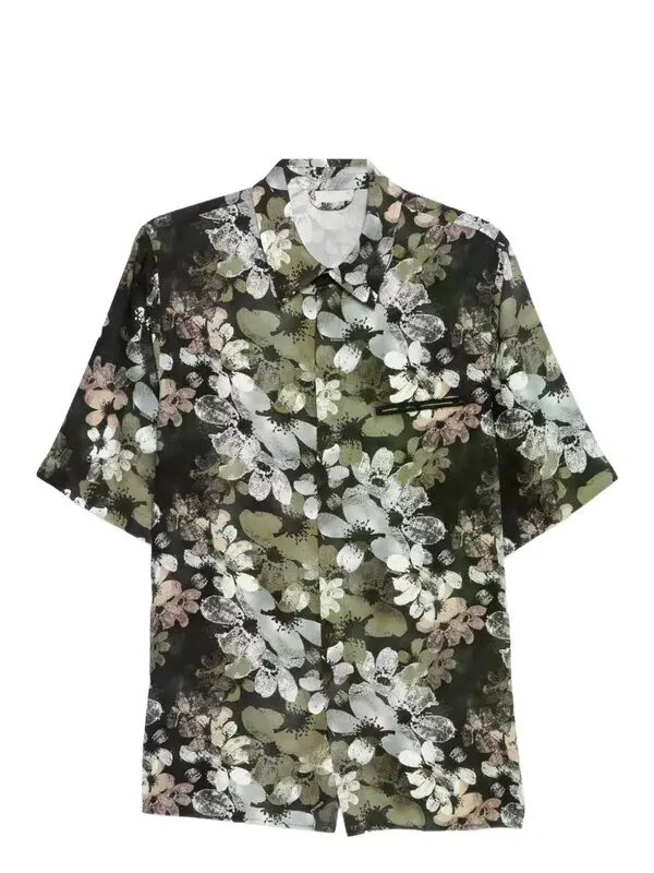Iceberg Floral-pattern Shirt - Green