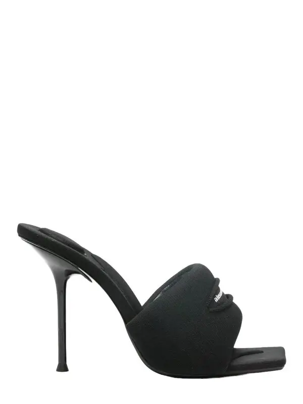 Alexander Wang Square-toe Heeled Mules - Black