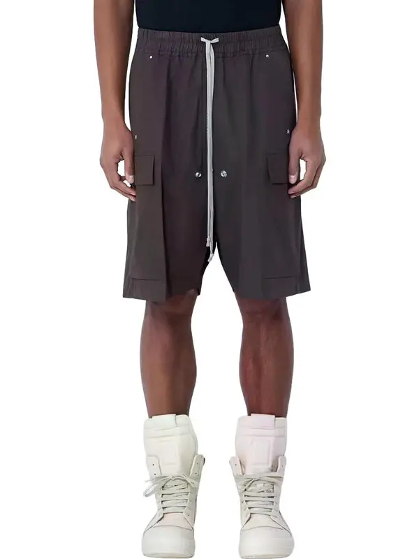 Rick Owens Elasticated Cargo Shorts - Grey