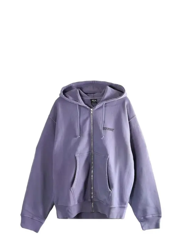 StÜssy Zip Hooded Sweatshirt - Purple