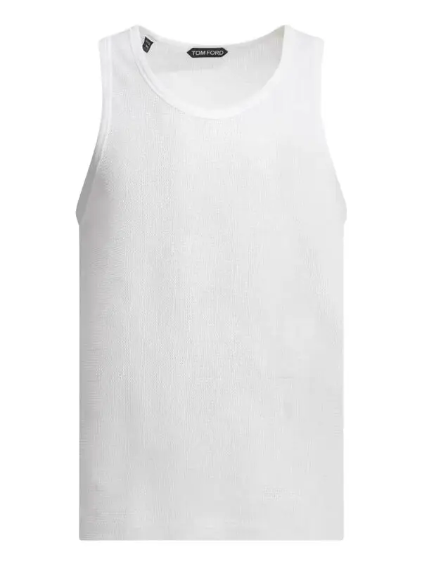 TOM FORD Round-neck Tank Top - White