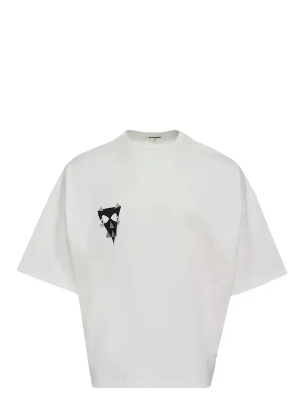 BLACKJACK Crew-neck Short-sleeve T-shirt - White