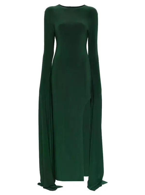 Norma Kamali Side-slit Maxi Dress - Green
