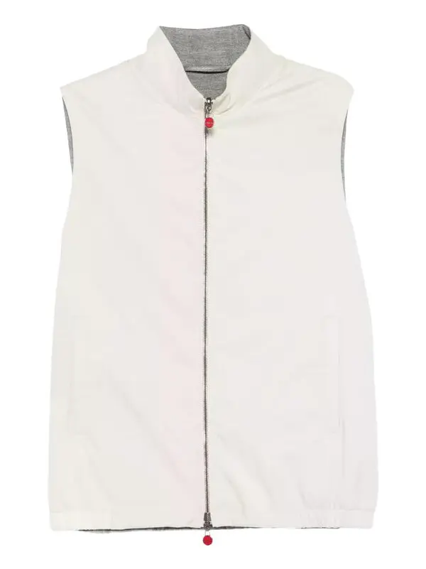 Kiton Zip-up Vest - Neutrals
