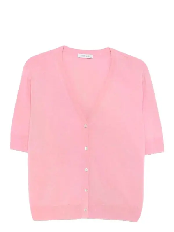 PHILO-SOFIE Buttoned V-neck Cardigan - Pink