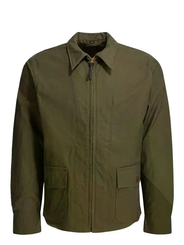 BUZZ RICKSON'S Zip-up Flap-pocket Shirt Jacket - Green