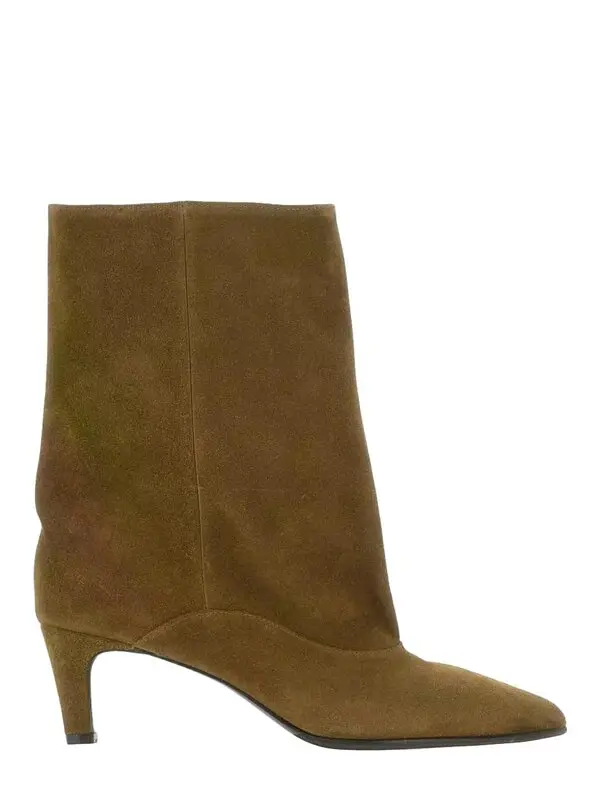 STRATEGIA SHOES Leila Joelle Suede Ankle Boots - Brown
