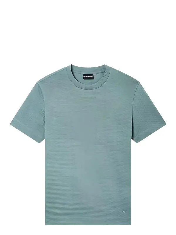 Emporio Armani Textured T-shirt - Blue