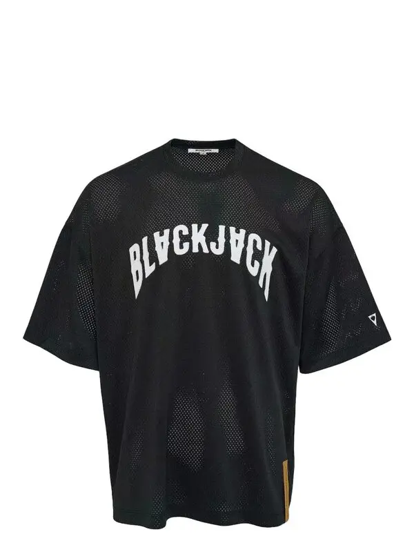 BLACKJACK Round-neck T-shirt - Black