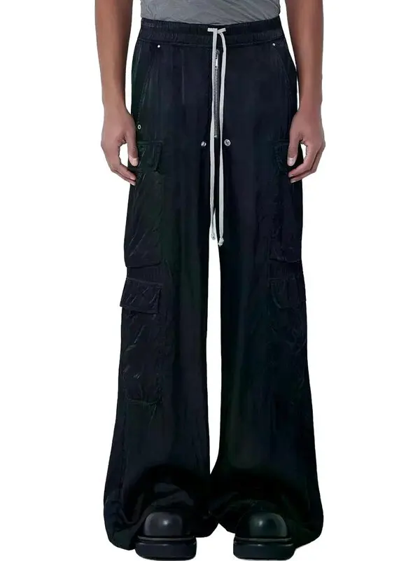Rick Owens Drawstring Cargo Trousers - Black