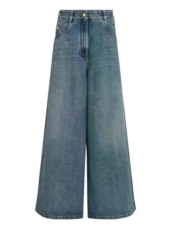 Brunello Cucinelli Wide-leg Jeans - Blue
