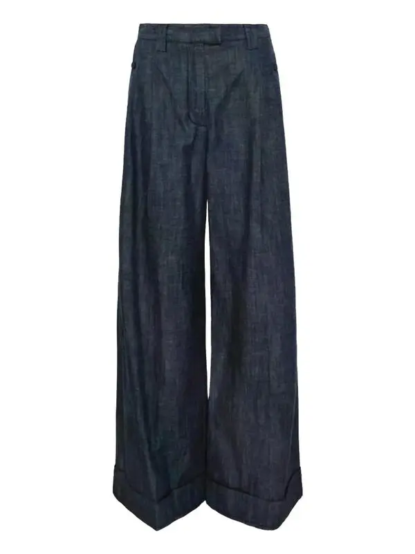3.1 Phillip Lim Shirting Wide-leg Jeans - Blue