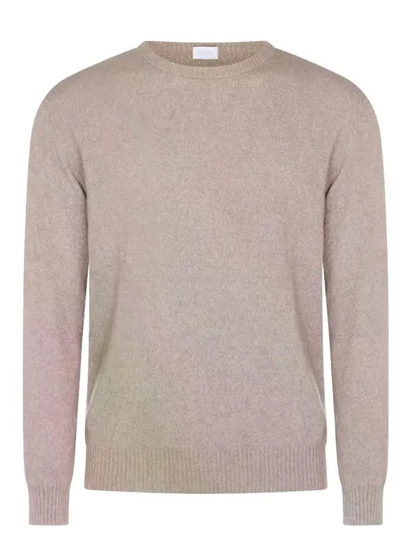 04651 / A TRIP IN A BAG Ribbed Crew-neck Sweatshirt - Neutrals