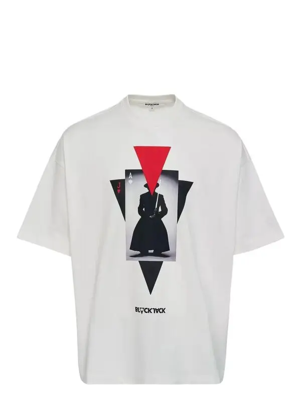 BLACKJACK Ace Logo-detail T-shirt - White