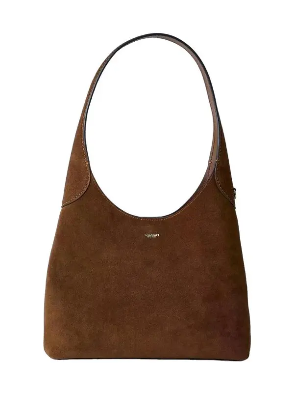 COACH® Logo Detail Shoulder Bag - Brown
