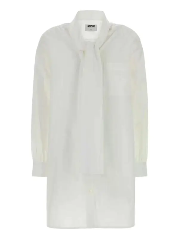 Moschino Poplin Shirt Dress - White